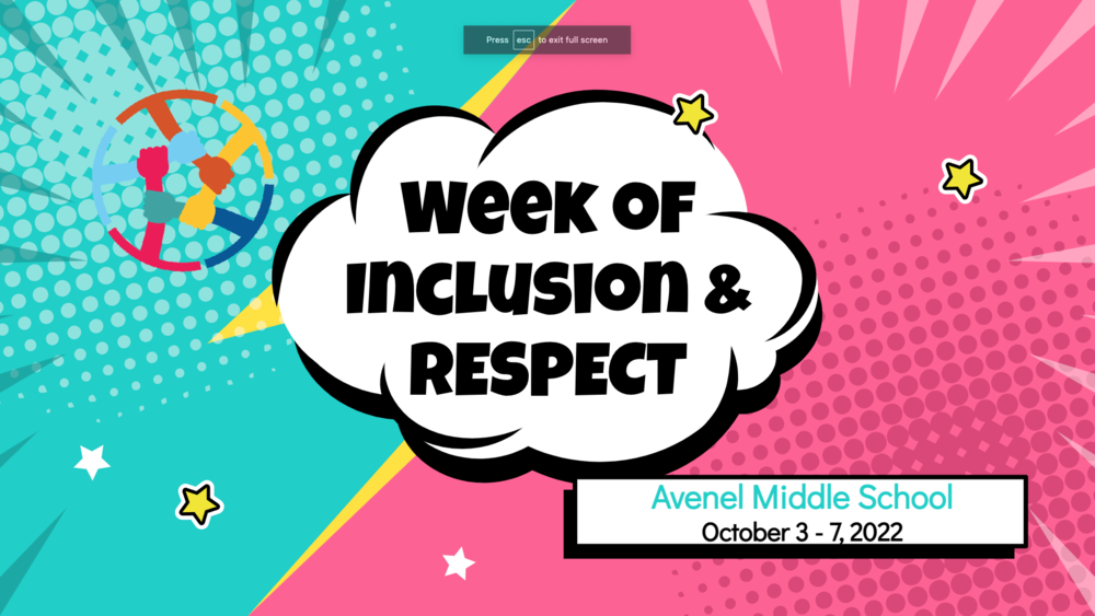 Week Of Respect Recap | Avenel Middle School